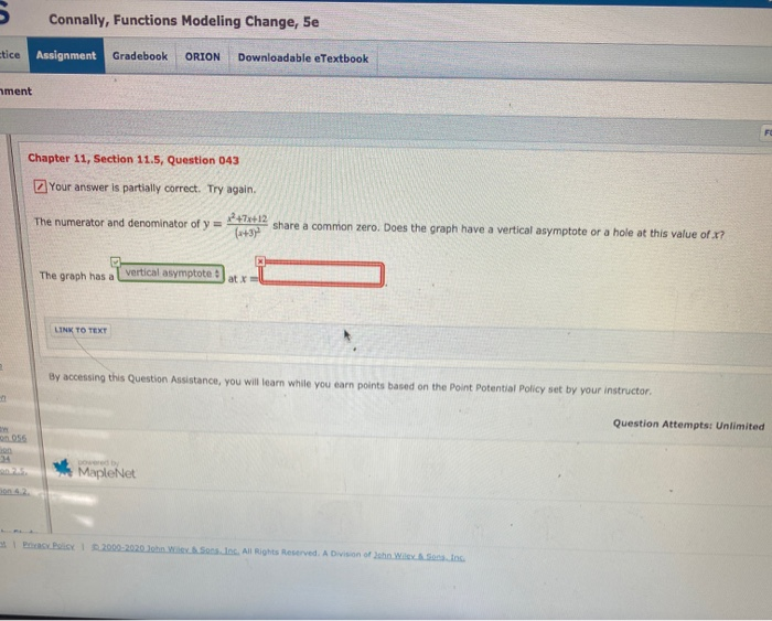 Solved Connally, Functions Modeling Change, 5e dice | Chegg.com