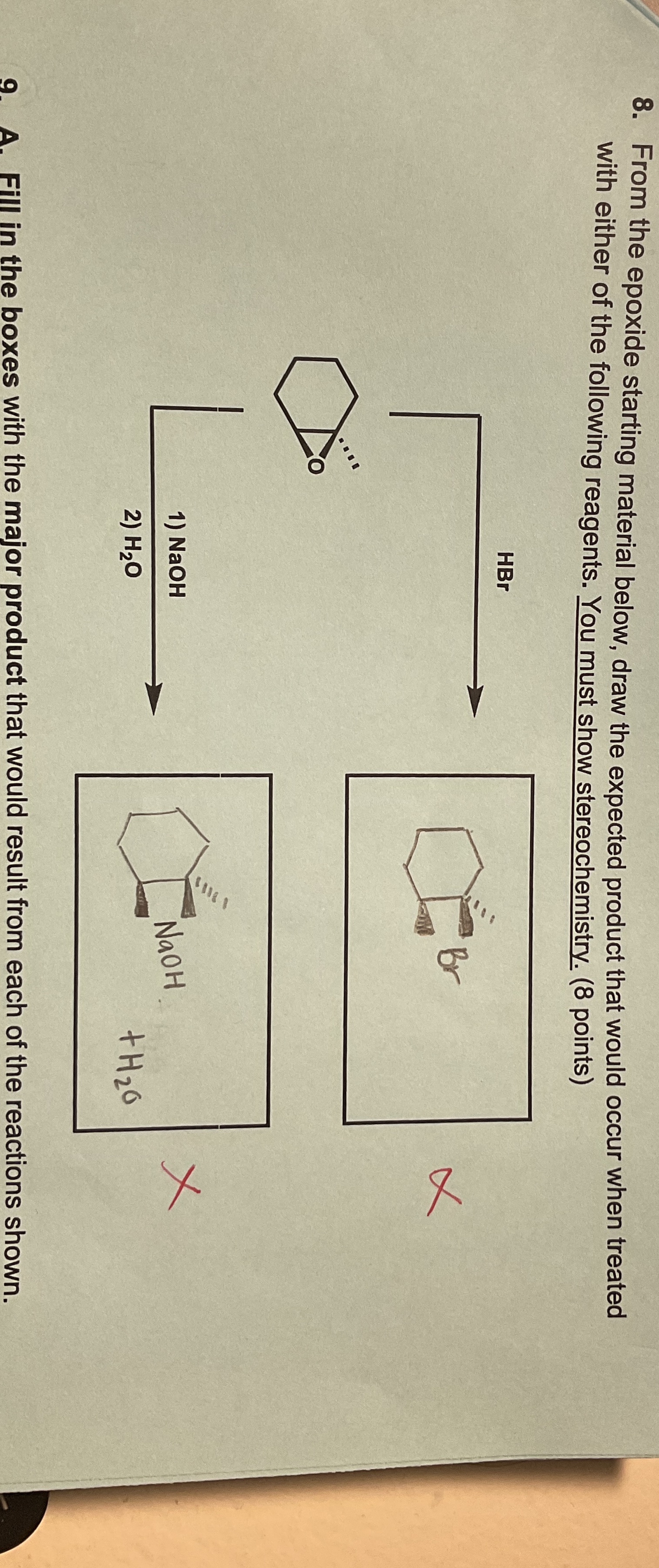 Solved From the epoxide starting material below, draw the | Chegg.com