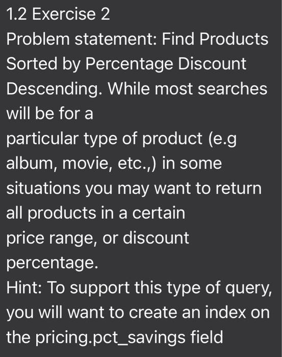 Solved 1.1 Exercise 1 Problem statement: Find Albums by | Chegg.com