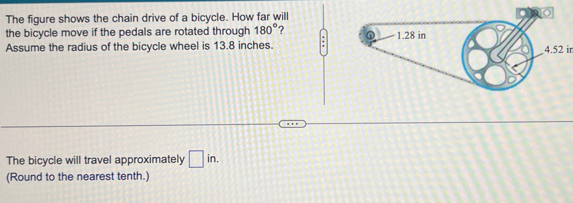 Solved The figure shows the chain drive of a bicycle. How | Chegg.com