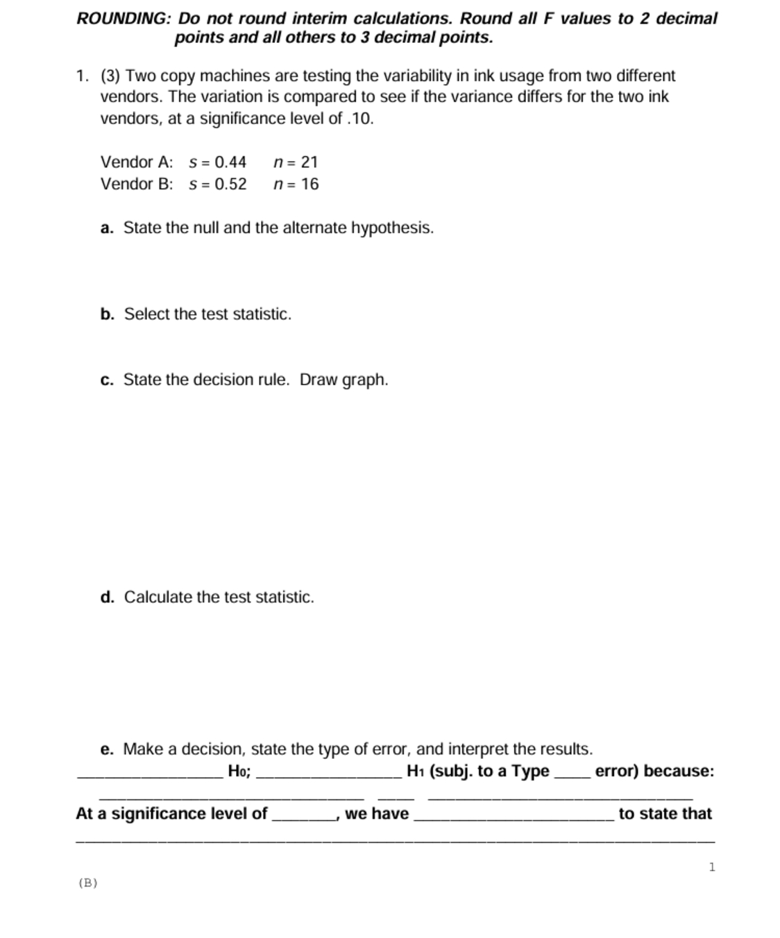 Solved ROUNDING: Do ﻿not round interim calculations. Round | Chegg.com
