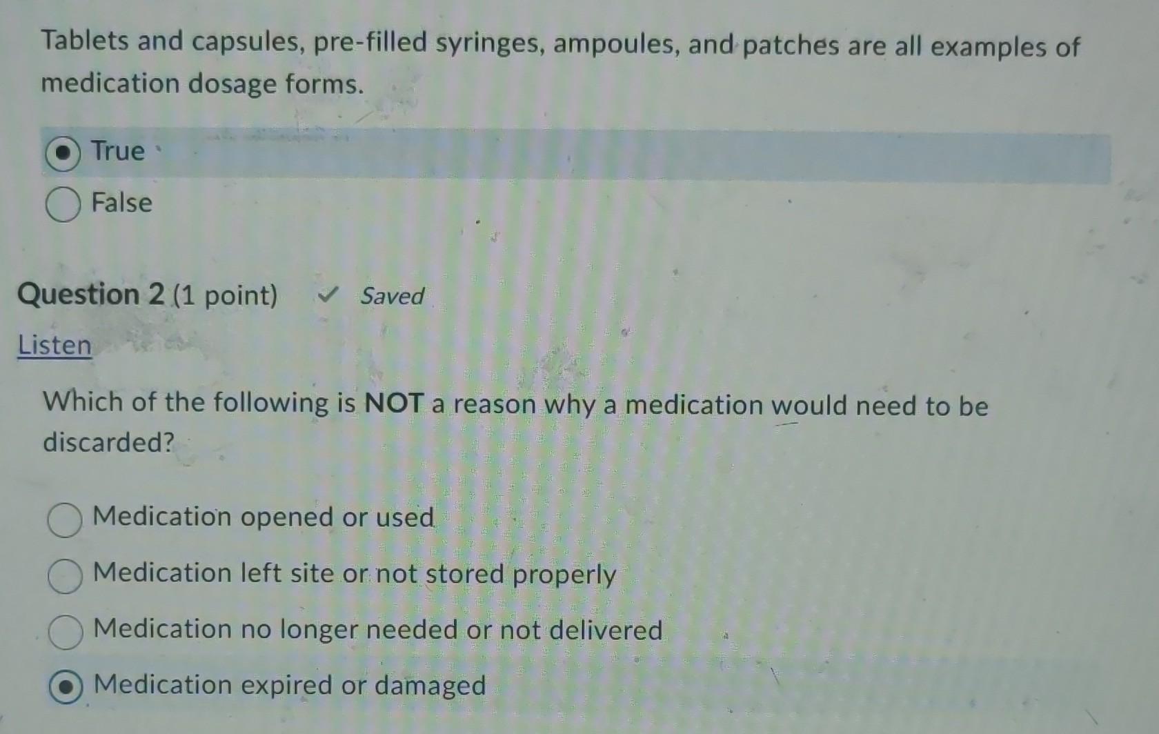 Solved Tablets and capsules, pre-filled syringes, ampoules, | Chegg.com