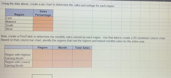 After following the rutorial to create a PivotTable, | Chegg.com