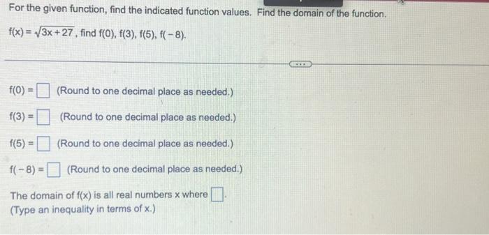 Solved For the given function, find the indicated function | Chegg.com