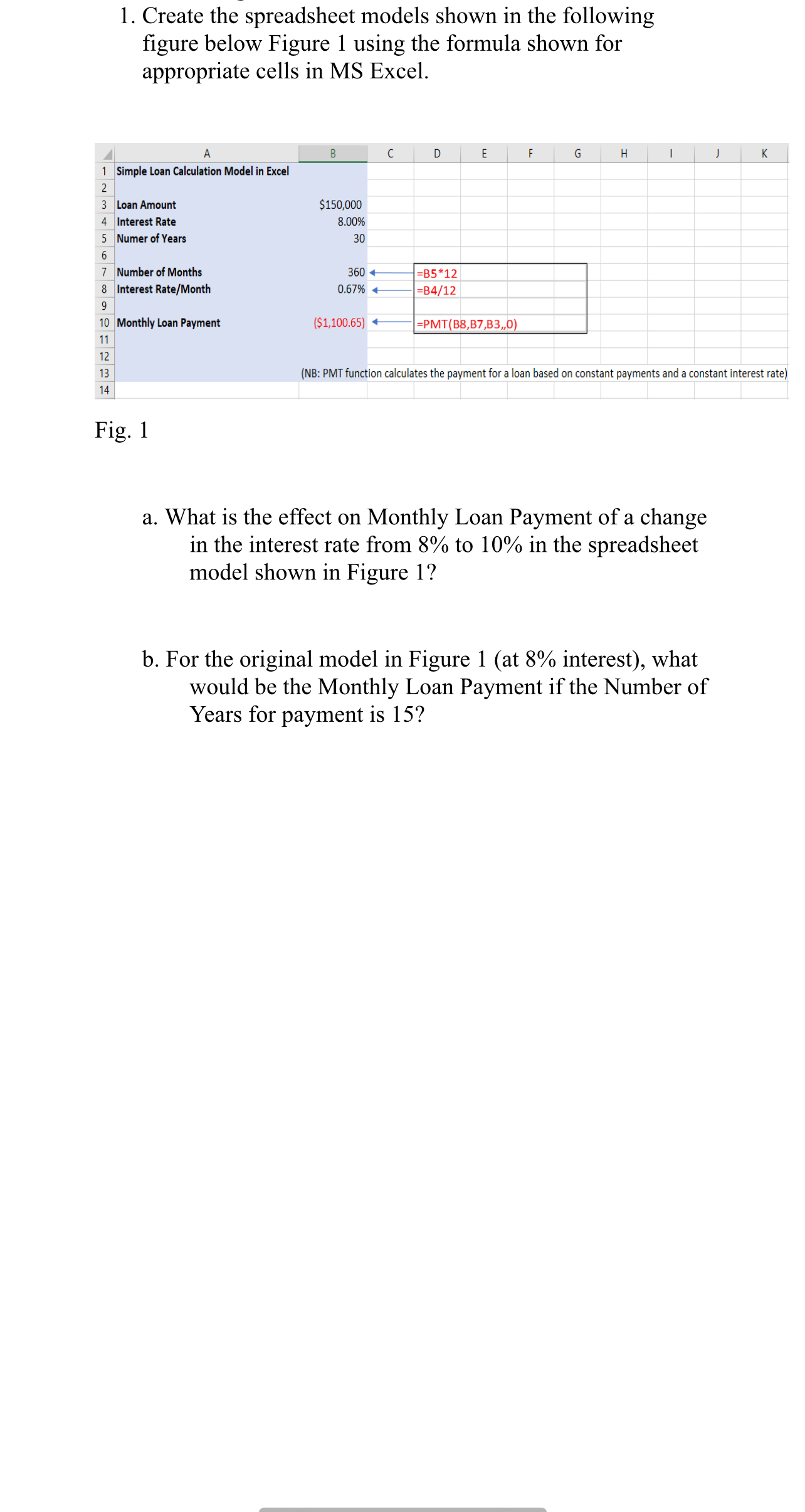 Solved Create the spreadsheet models shown in the following | Chegg.com