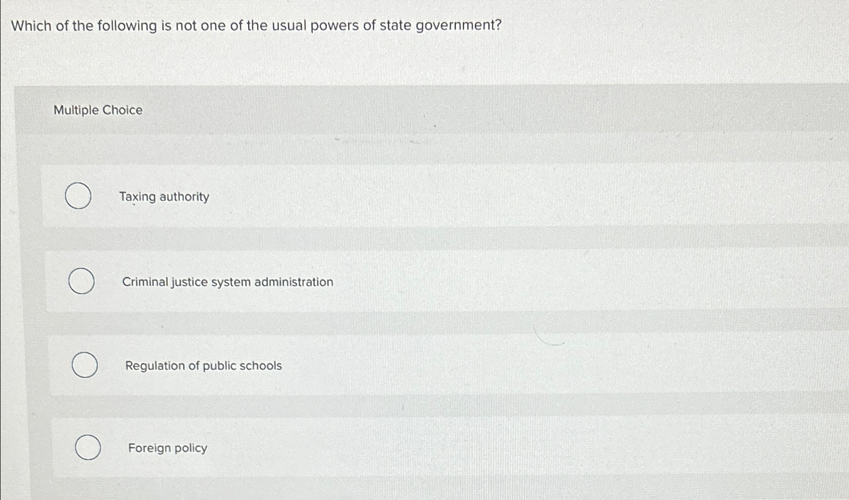 Solved Which of the following is not one of the usual powers | Chegg.com