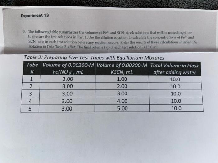 Solved Experiment 13 Pre-Lab Questions Use a separate sheet | Chegg.com