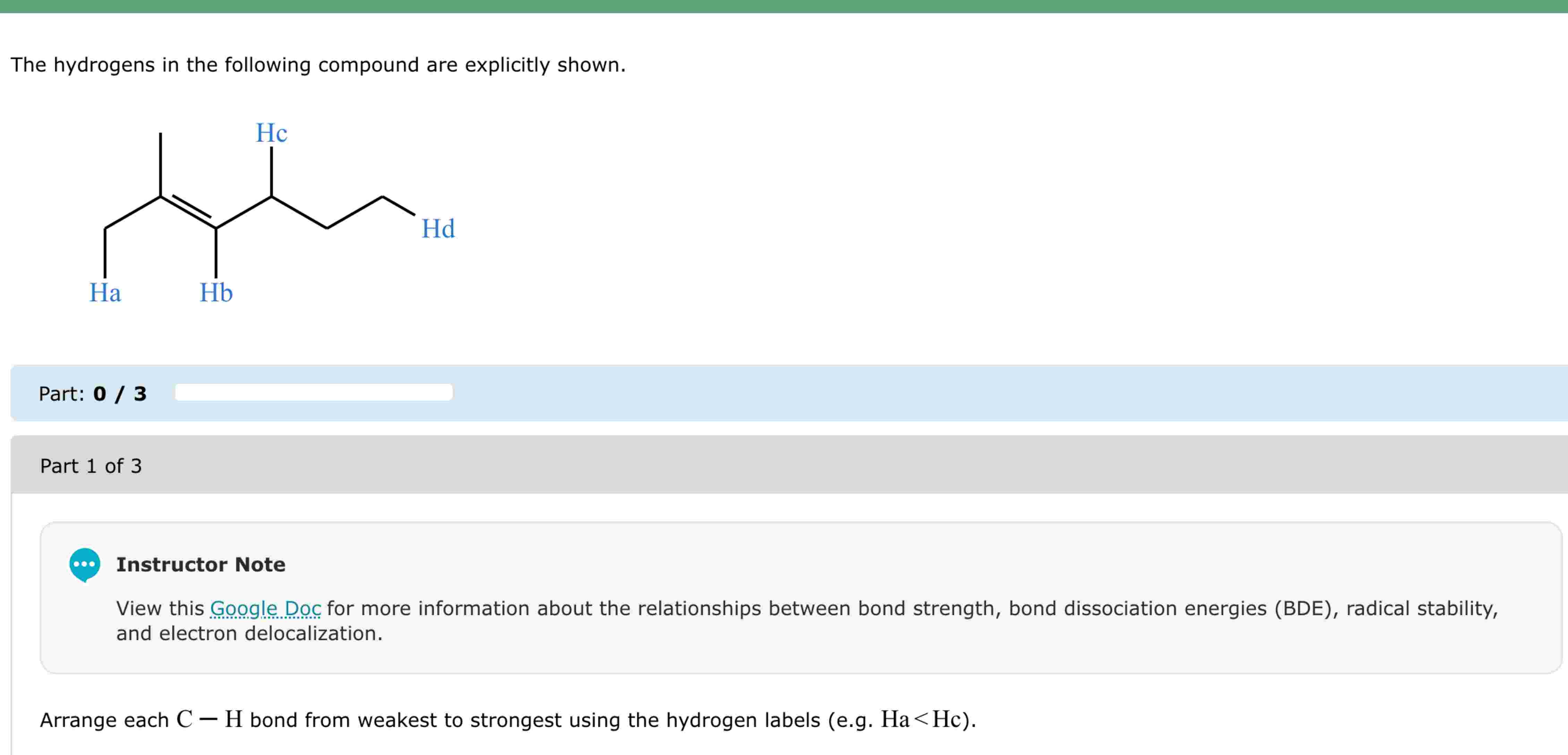 The hydrogens in the following compound are | Chegg.com