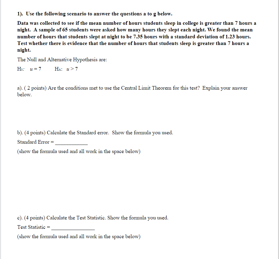 Solved I WILL RATE!Use the following scenario to answer the | Chegg.com