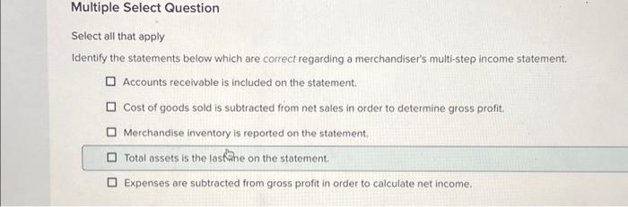 Solved Multiple Select Question Select all that apply | Chegg.com