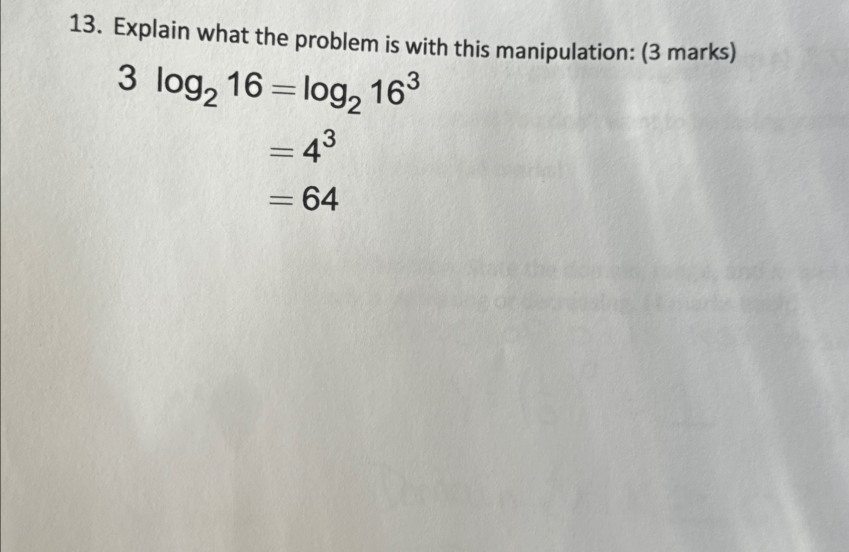 Solved Explain What The Problem Is With This Manipulation 3865