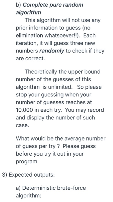 Solved 1 Write A Code Executing Following A Randomly 6926