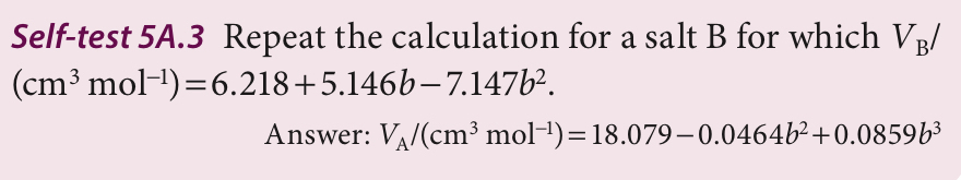 [Solved]: Self-test 5A.3 Repeat the calculation for a salt B