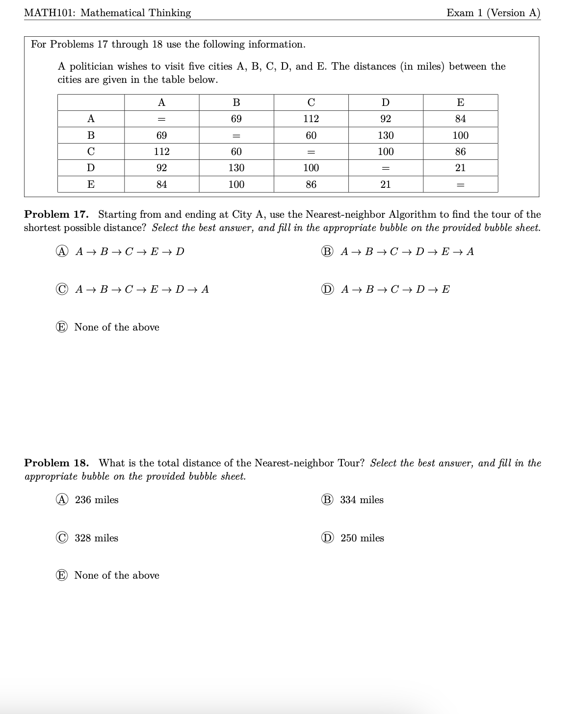 Solved Problem 18. ﻿What is the total distance of the | Chegg.com