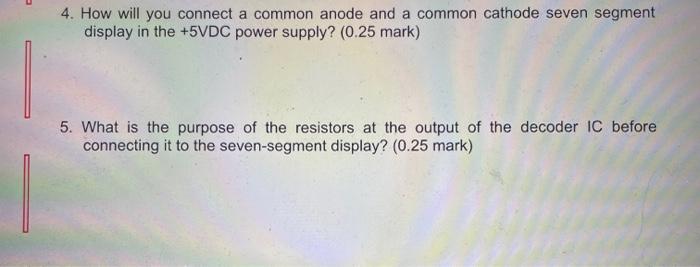 Solved How will you connect a common anode and a common | Chegg.com