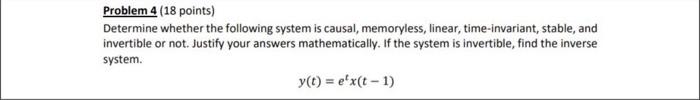 Solved Problem 3) (12 points) Determine whether each of the | Chegg.com