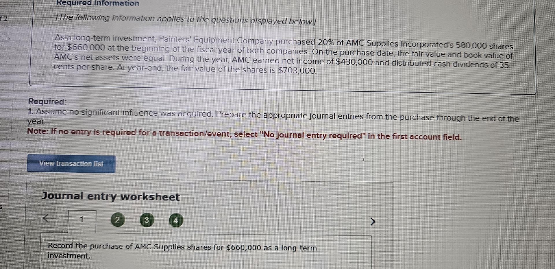 Solved Required information[The following information | Chegg.com