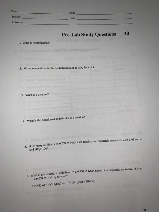 Solved Date Name Section Team Instructor Pre-Lab Study | Chegg.com Solved Date Name Section Team Instructor Pre-Lab Study | Chegg.com