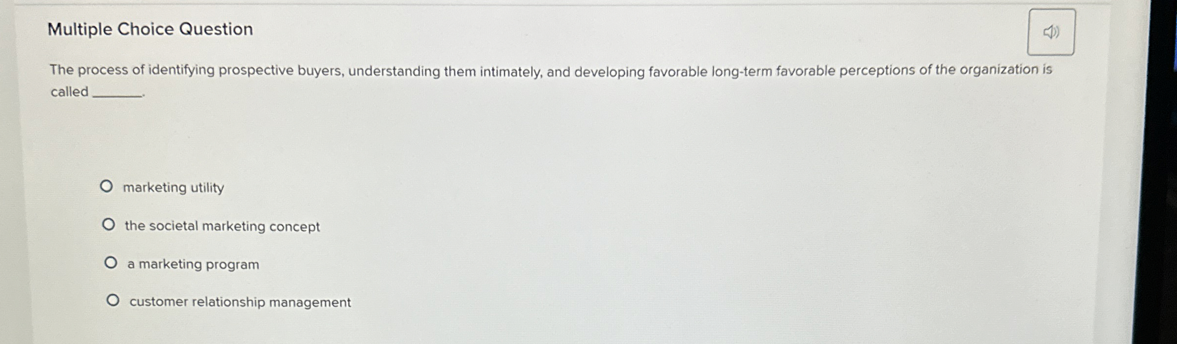 Solved Multiple Choice QuestionThe process of identifying | Chegg.com