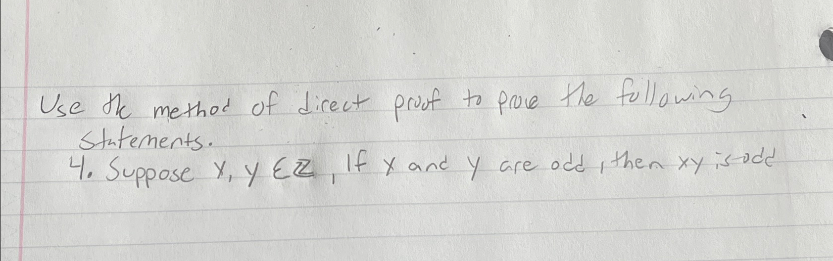 Solved Use the method of direct proof to prove the following | Chegg.com