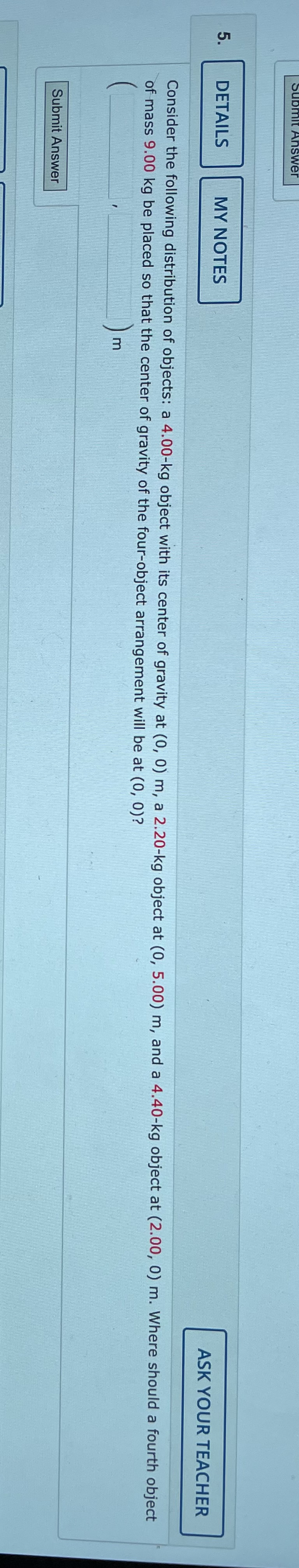 Solved Consider the following distribution of objects: a | Chegg.com