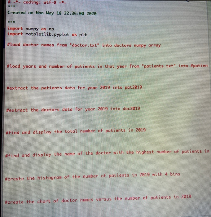 Solved Coding Utf 8 Created On Mon May 18 223600 2020 
