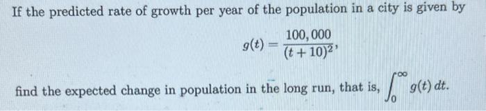 Solved If the predicted rate of growth per year of the | Chegg.com