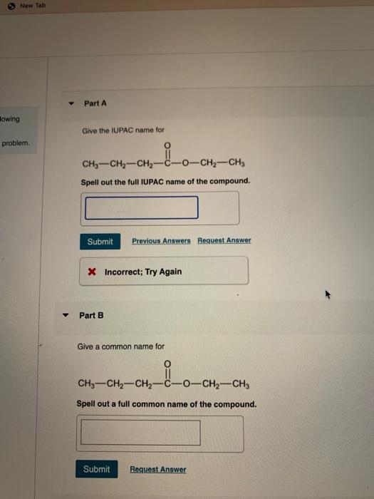 Solved Give the IUPAC name for Spell out the full IUPAC name | Chegg.com