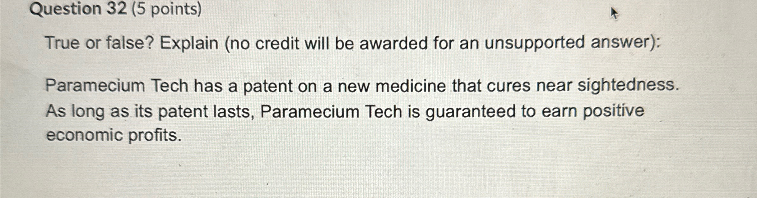Solved Question 32 (5 ﻿points)True or false? Explain (no | Chegg.com