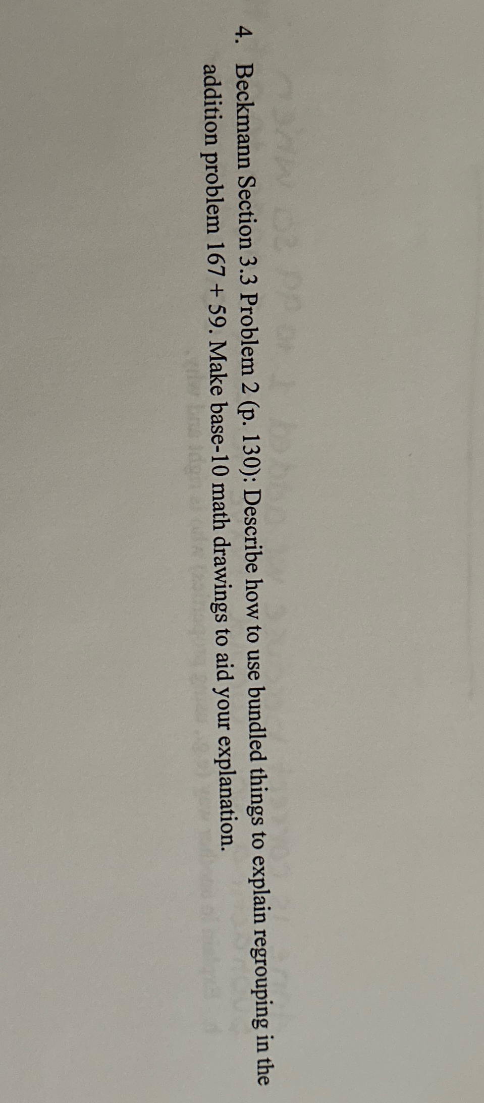 Solved Beckmann Section 3.3 ﻿Problem 2 (p. 130): Describe | Chegg.com