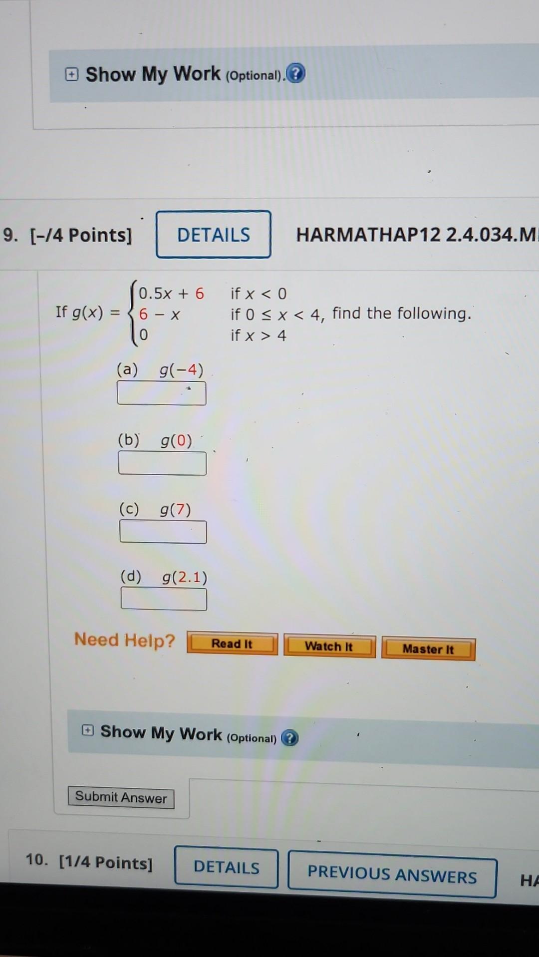 Solved Show My Work (Optional).? /4 Points] HARMATHAP12 | Chegg.com