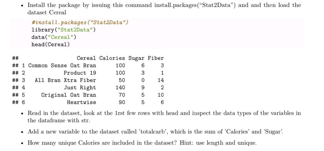 Solved in rstudio: having trouble with the first question | Chegg.com