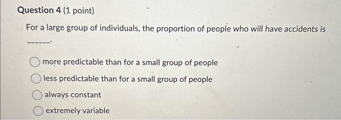 Solved For a large group of individuals, the proportion of | Chegg.com