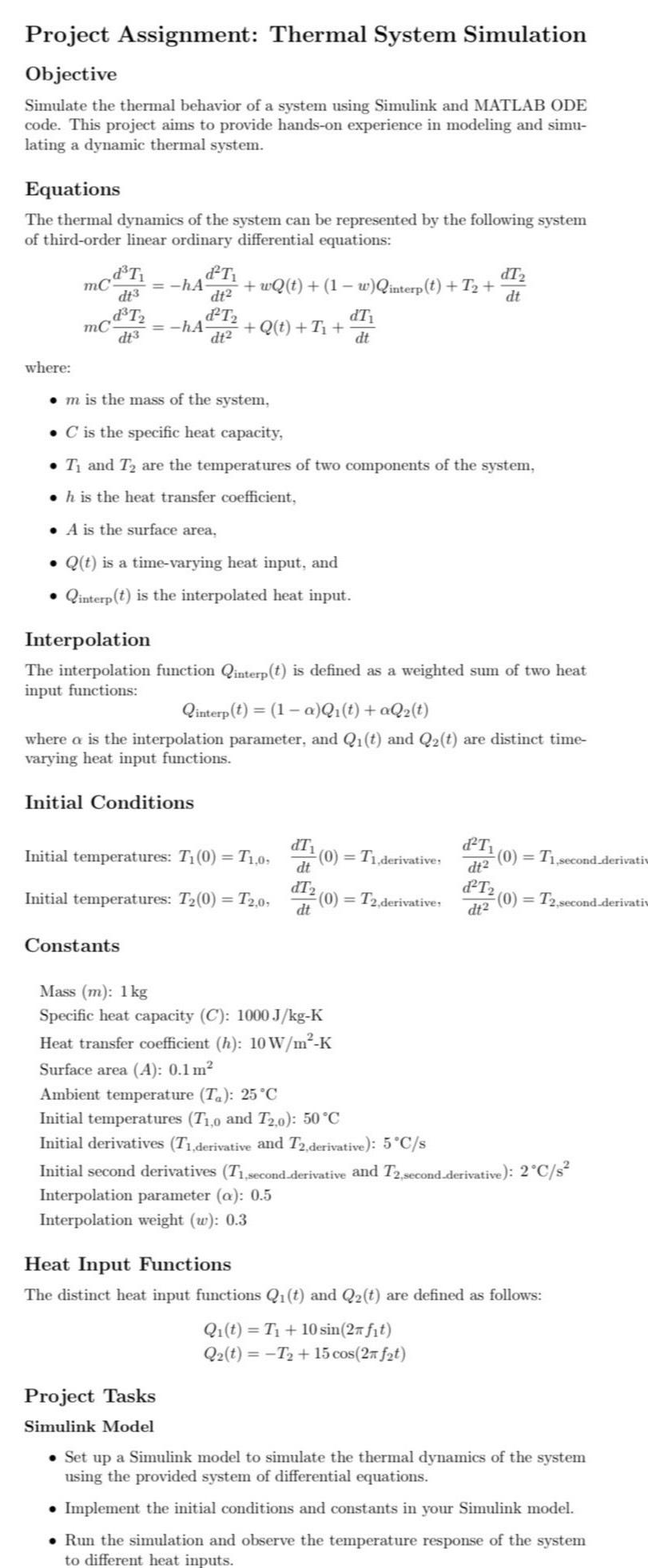Solved Please, I need necessary diagram for the simulink | Chegg.com