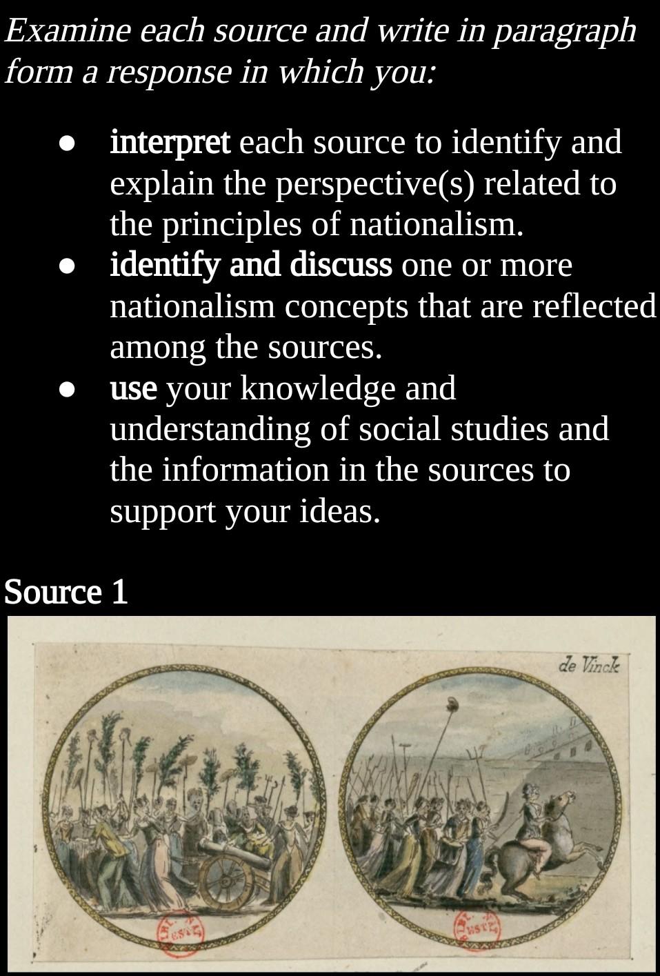 Examine each source and write in paragraph form a | Chegg.com