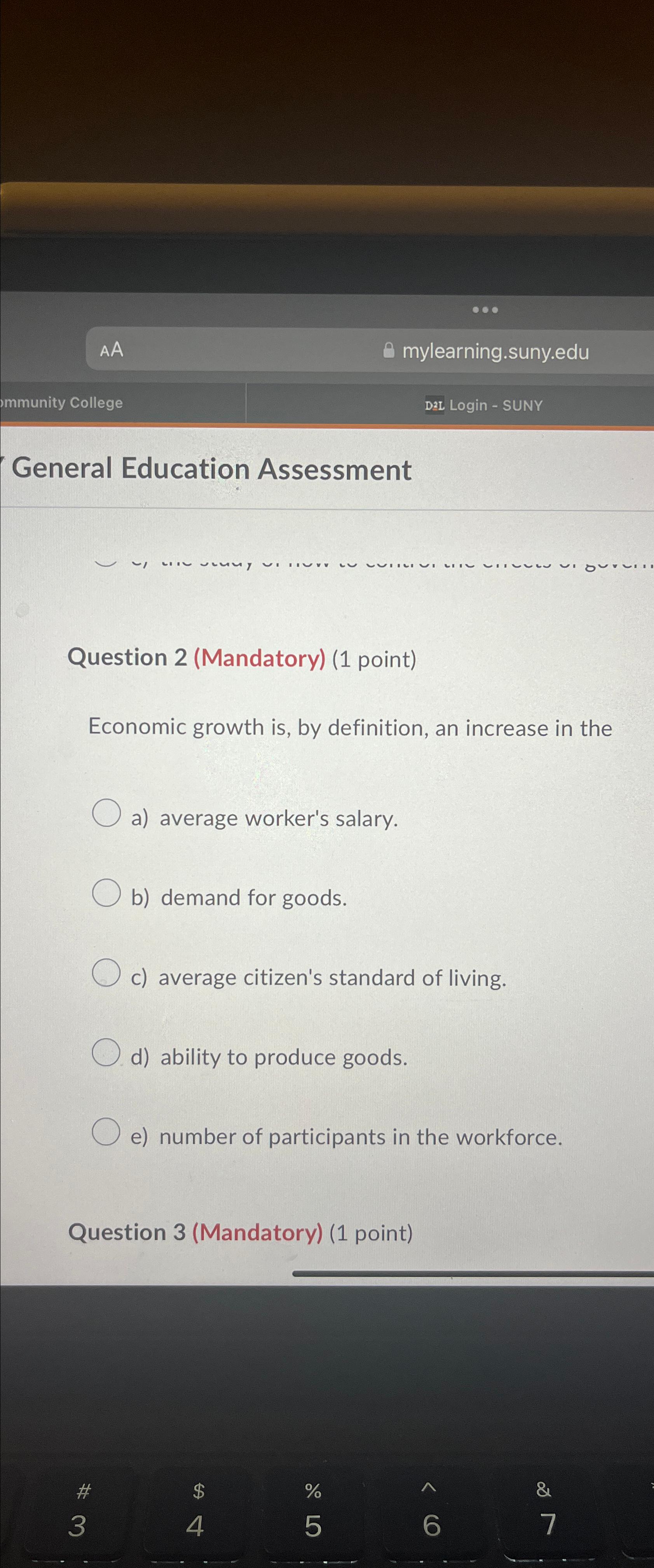Solved General Education AssessmentQuestion 2 (Mandatory) (1 | Chegg.com