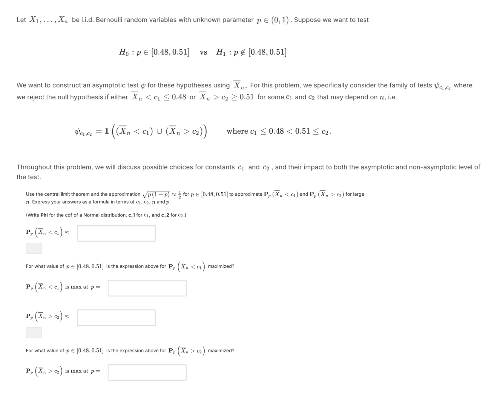 Solved Let x1,dots,xn be i.i.d. ﻿Bernoulli random variables | Chegg.com