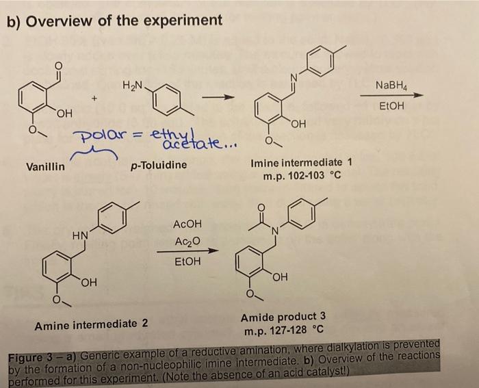 Solved b) Overview of the experiment polar = ethy acetate... | Chegg.com