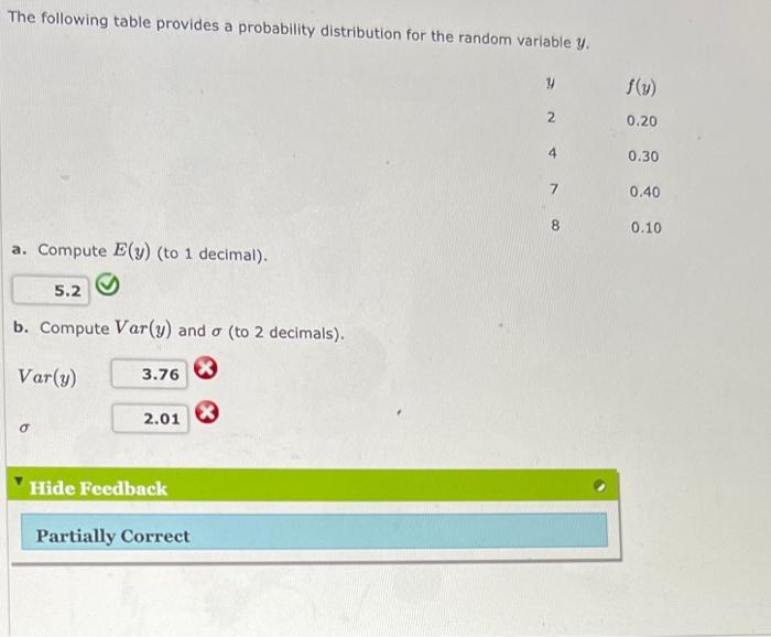Solved The following table provides a probability | Chegg.com