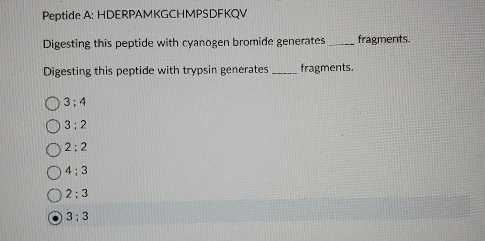 Solved Peptide A: HDERPAMKGCHMPSDFKQVDigesting this peptide | Chegg.com