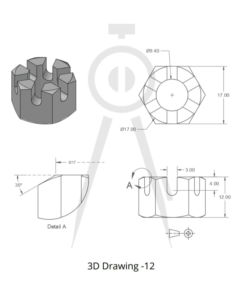 Solved 3D DrawingsこA AUTODESK83 | Chegg.com