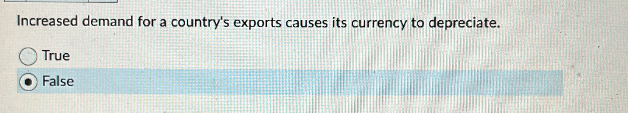 Solved Increased demand for a country's exports causes its | Chegg.com