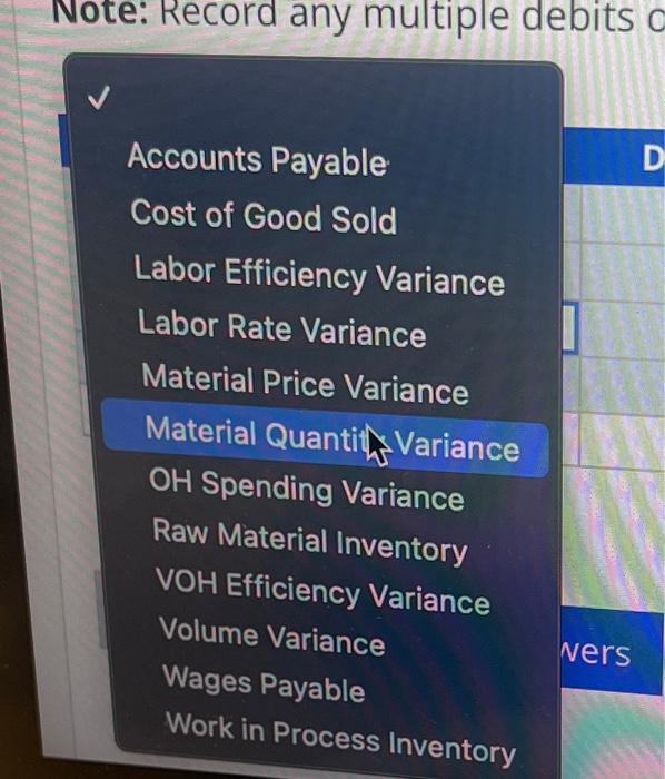 Solved DL variances; journal entries Information on Hanley's | Chegg.com