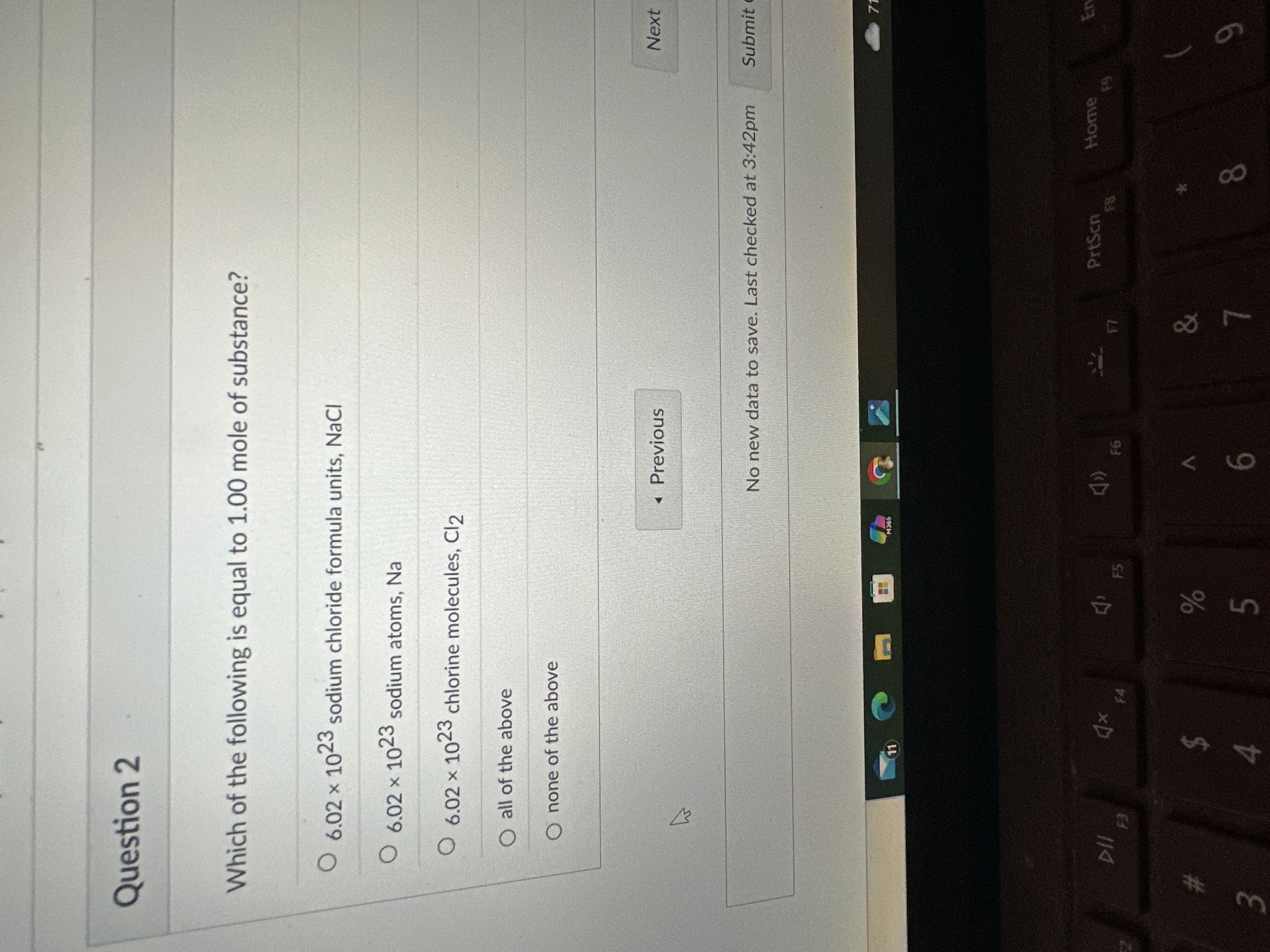 Solved Question 2Which of ﻿the following is ﻿equal to 1.00 | Chegg.com