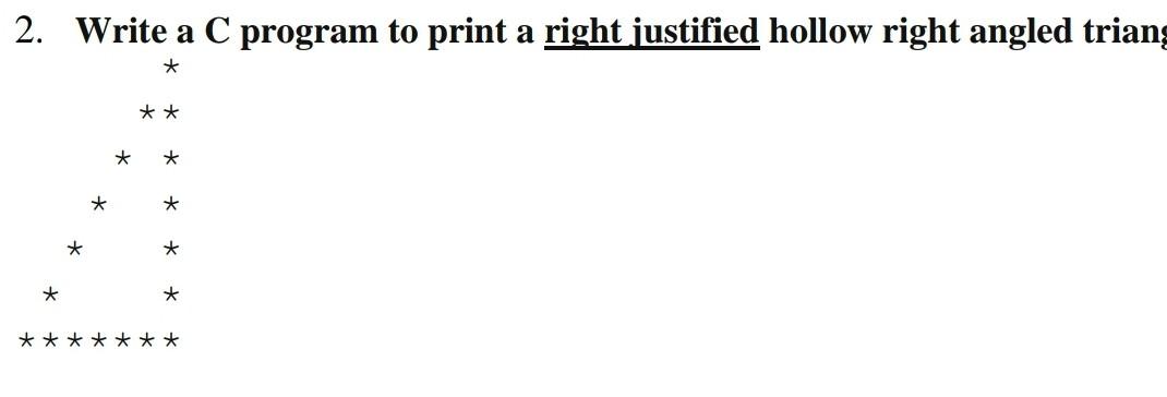 Solved Exercise Problems: 1. Write a C program to print | Chegg.com