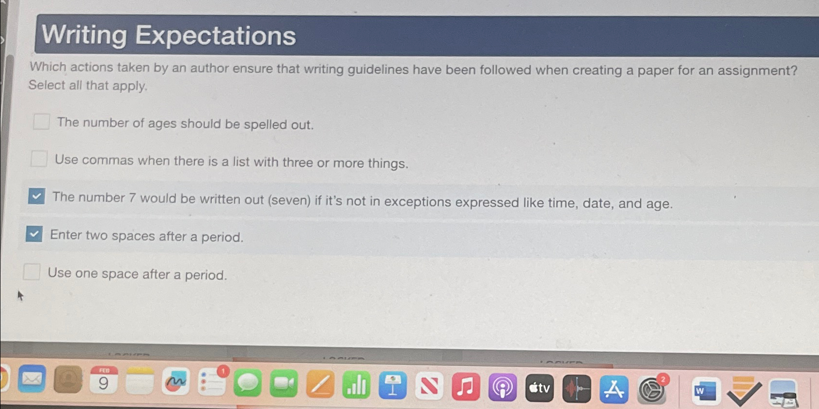 Solved Writing ExpectationsWhich actions taken by an author | Chegg.com