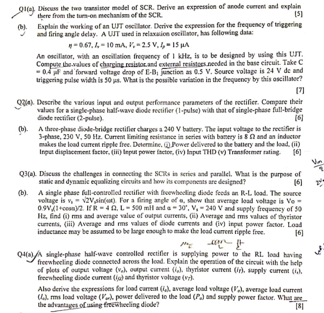Explain Two Transistor Model Of Scr With Diagram Two Transis
