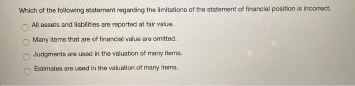 Solved Which of the following statement regarding the | Chegg.com