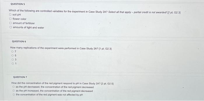 Solved Which of the following are controlled variables for | Chegg.com