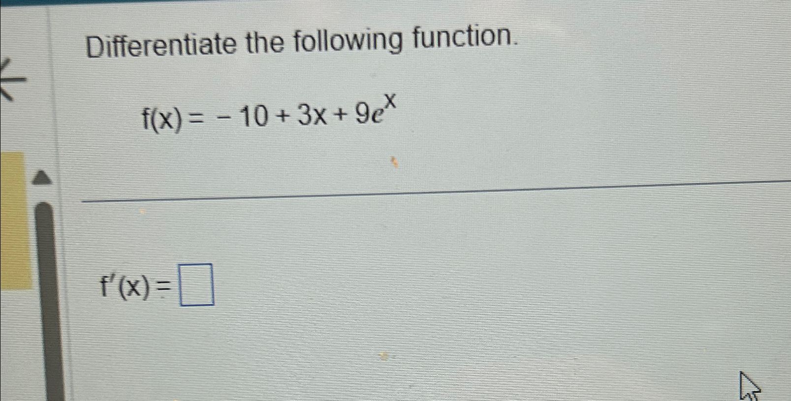 Solved Differentiate the following | Chegg.com
